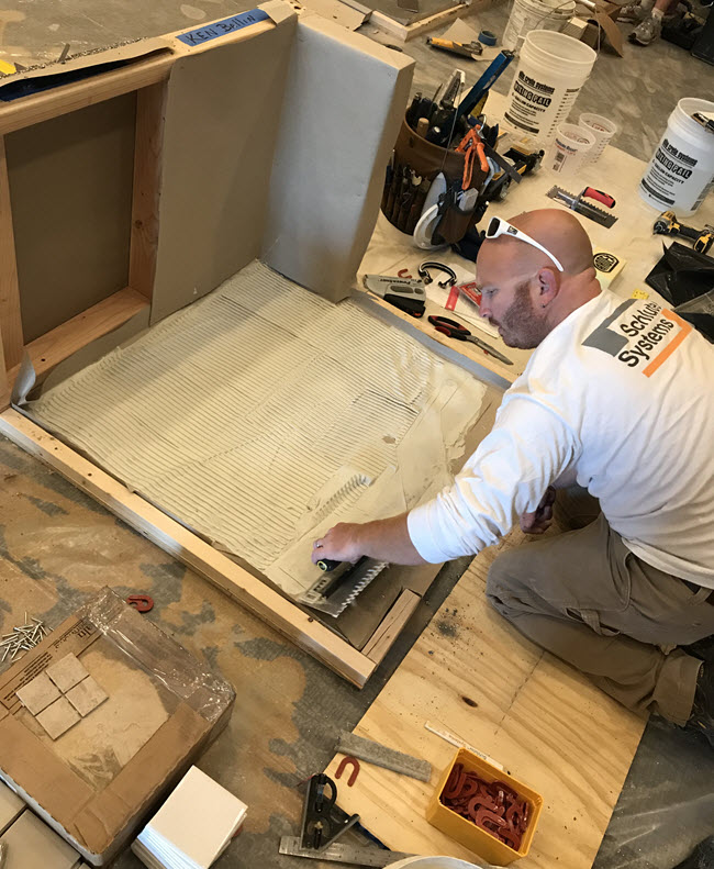 Schluter Hosts First New Jersey Hands-On Certified Tile Installer Test
