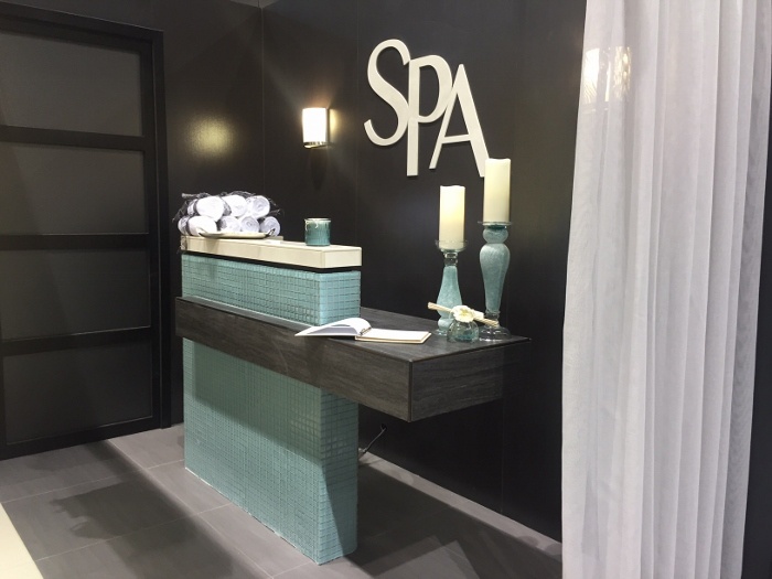 Sustainable Tile, Expert Installation Make for Spa Lobby by Healing ...