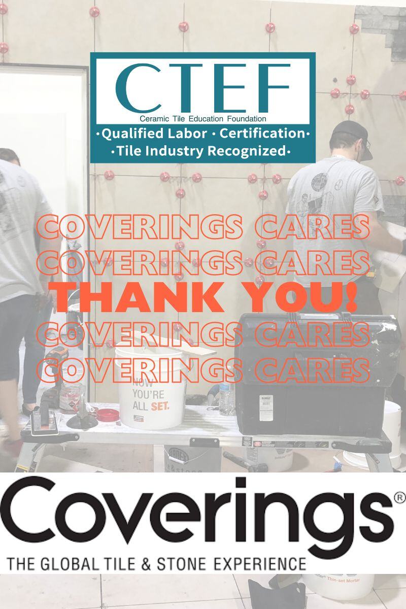 Coverings Cares Awards CTEF $8910 in 2024